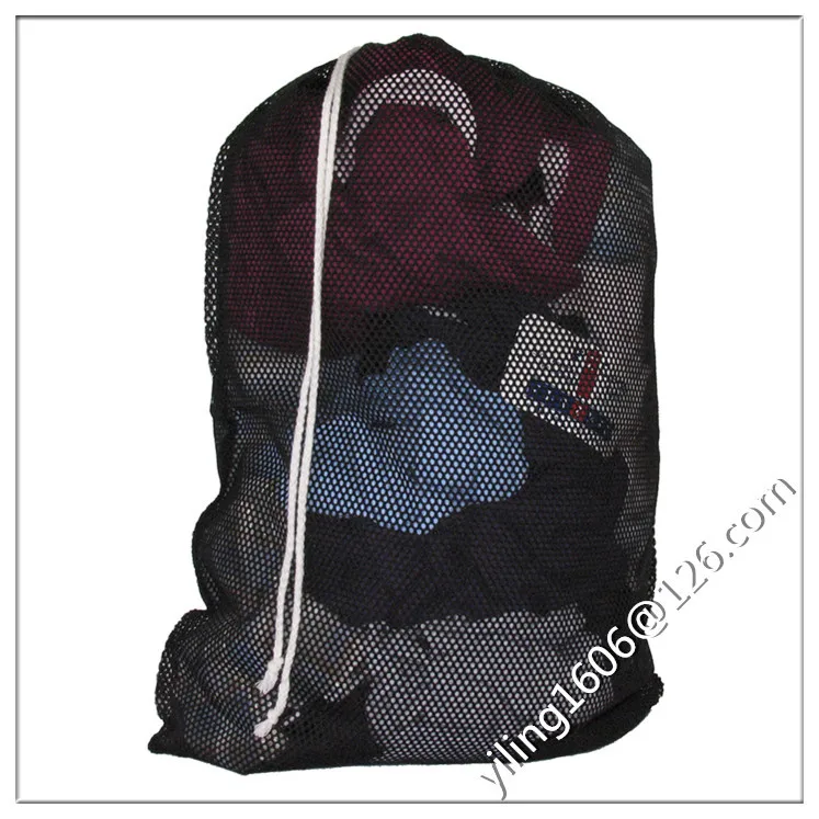 100% Polyester Drawstring Mesh Laundry Bag - Buy Laundry Bag,Mesh ...