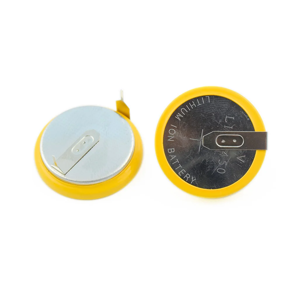 3.6v Rechargeable Button Cell Lir2450 With Solder Tabs/pins - Buy ...