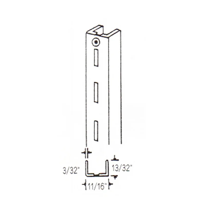 Double Slotted C Channel for Brackets - Stylish Display