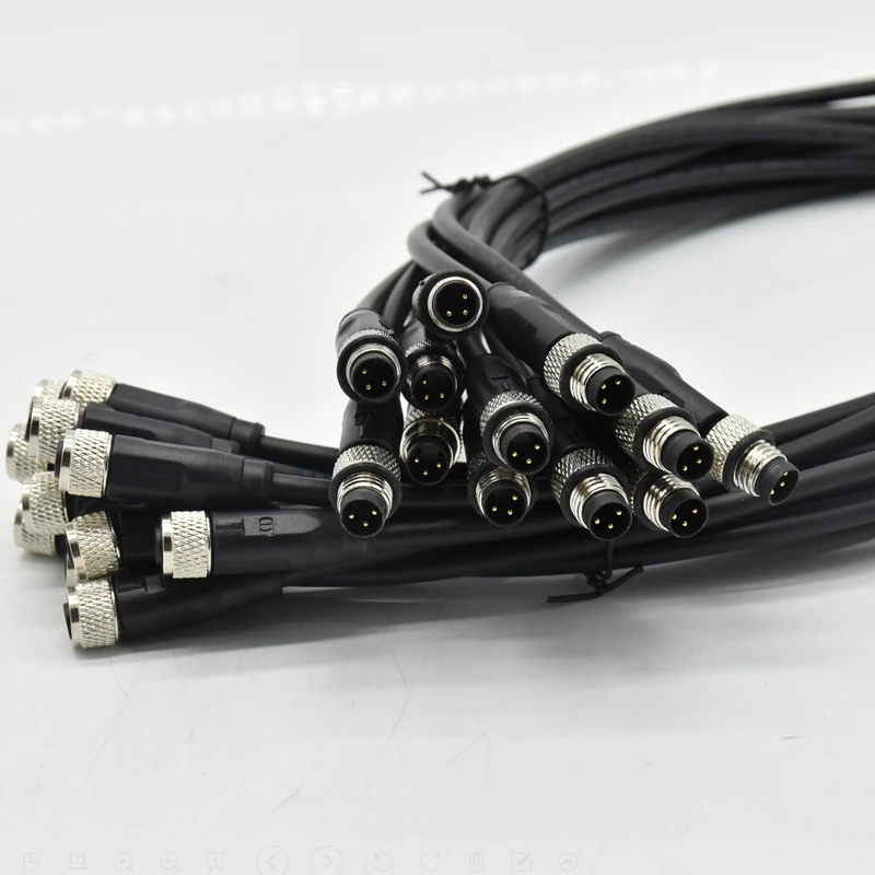 Sensor Coder Cable Amphenol Ip67 Power Male M8 3pin Connector Buy M8 3pin Connectorm8 3 Pin