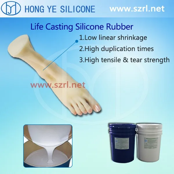 Skin Color Liquid Molding Silicone Rubber Material For Artificial Limbs ...