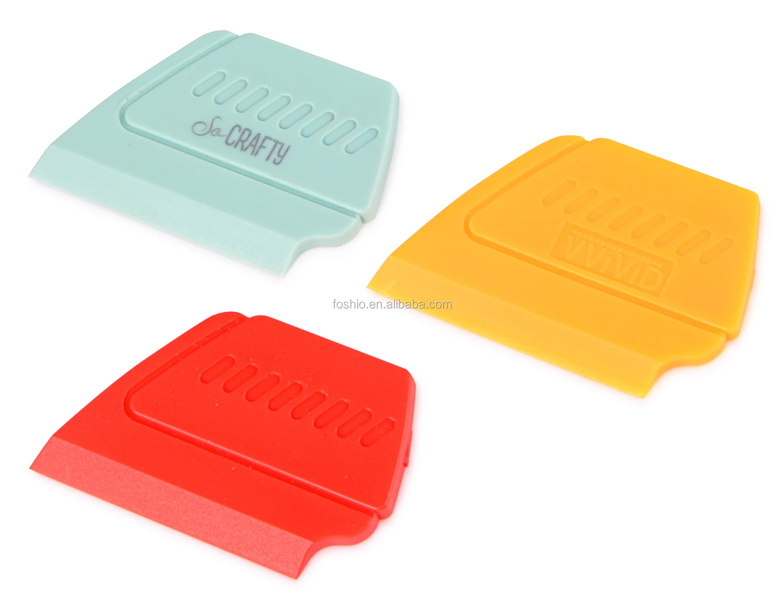 Custom Logo Plastic Little Scraper Crafty Sticker Scraper Spatula ...
