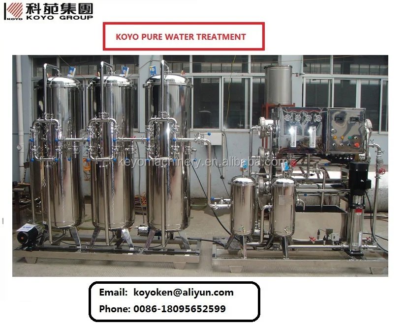 2000 Sachet Water Production Line/1000l/h Pure Water Treatment/koyo ...