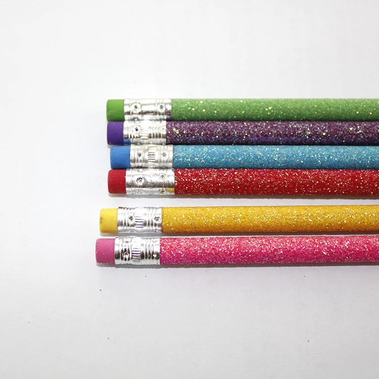 Bright Sparkle Glitter Pencils Shiny Glitter Hb Pencils - Buy Glitter ...