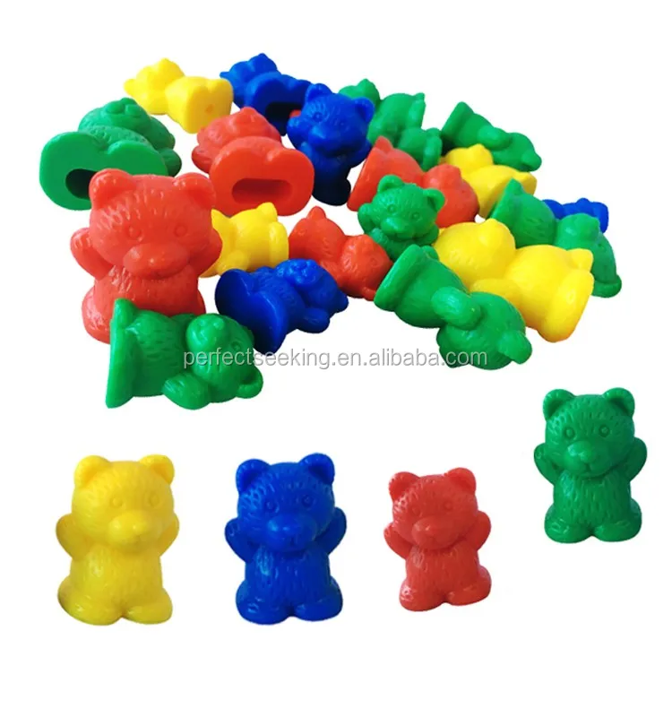 Montessori Toys Kids Sorting Toys Plastic Colorful Counting Bears - Buy ...