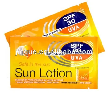 10ml Sunscreen Lotion Sachet - Buy 10ml Sunscreen Sachet,10ml Sunscreen ...