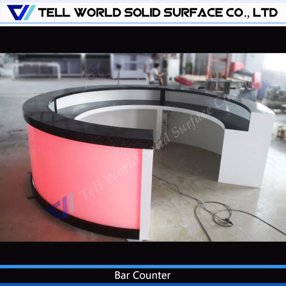 Fantastic! Artificial Marble Top Luxury Circular Bar Counter - Buy ...