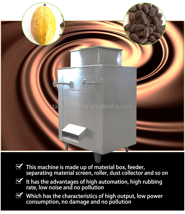 Ligne de production de pâte de cacao broyeur de fèves de cacao machine ...