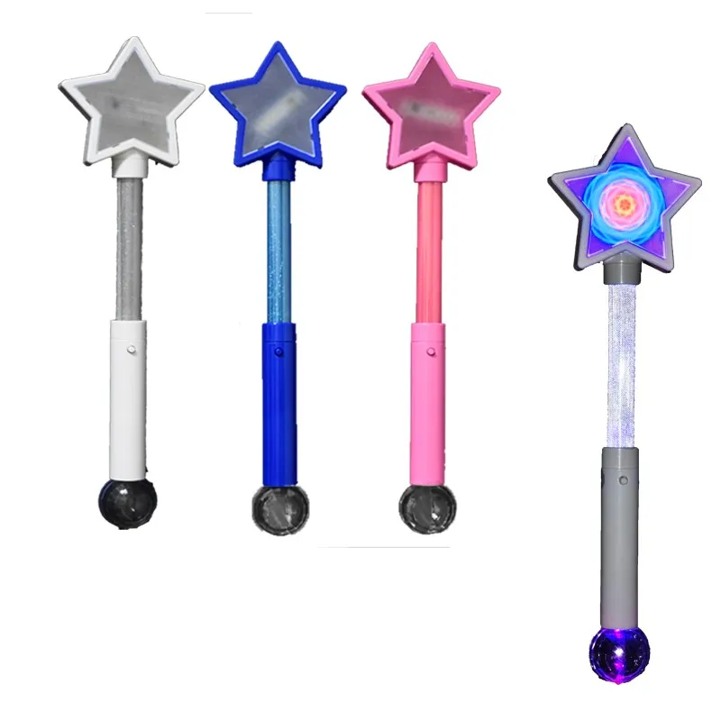 Light Up Super Star Princess Led Wand With Steamers Twinkling Star ...
