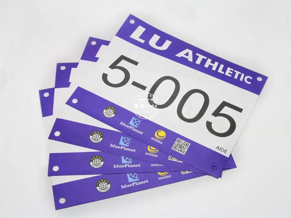 Aide Oem Printable Tyvek Paper Cycling Running Bib Numbers For Races ...