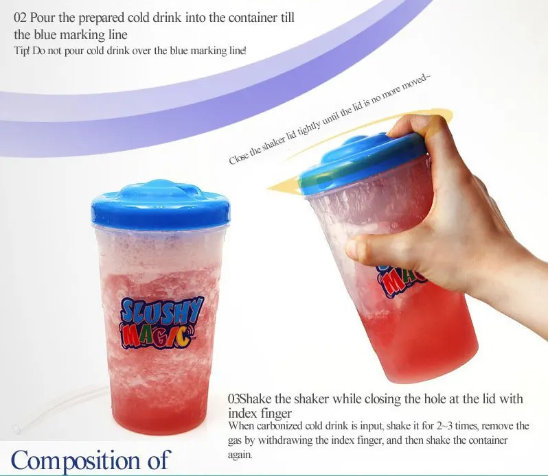 Quick-frozen Smoothies Cup Homemade Slush And Shake Maker Slushy Magic ...