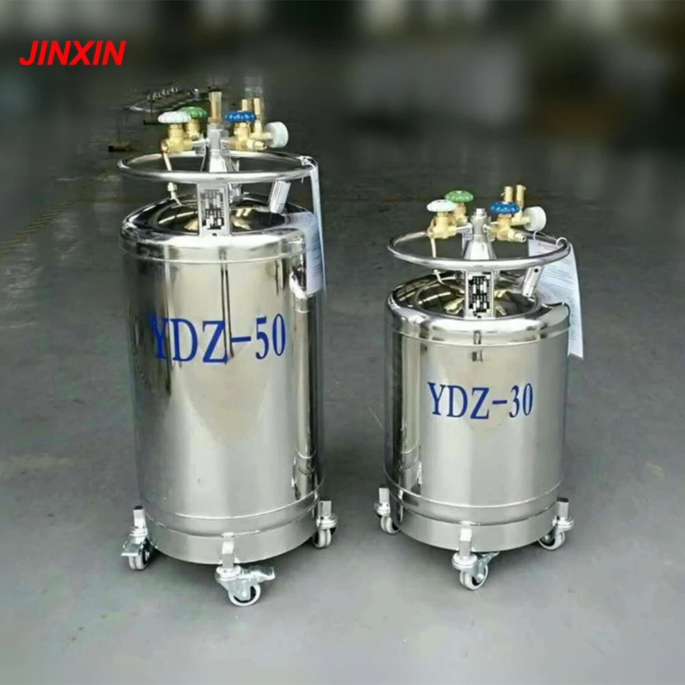 Portable Ydz-30 Self-pressurized Cryogenic Liquid Nitrogen/oxygen Container With Roller Base ...