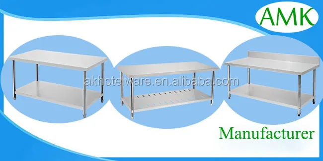 Customized Stainless Steel Seafood Display Table/fish Processing Table ...