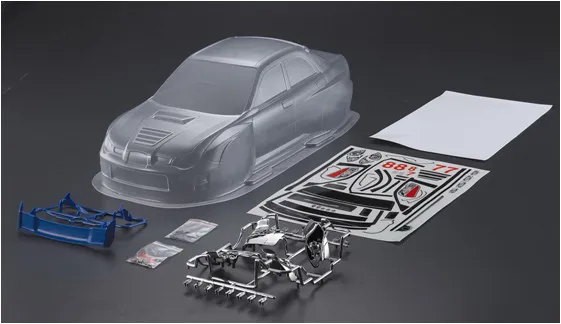 PC Clear Bodyshell Plastic RC Car Shell with Sticker for 1/10 On-Road ...