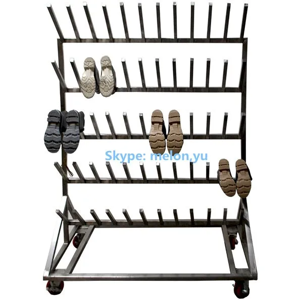 Factory Direct Sales 15-pair Stainless Steel Boot Rack/mobile Boot Rack ...
