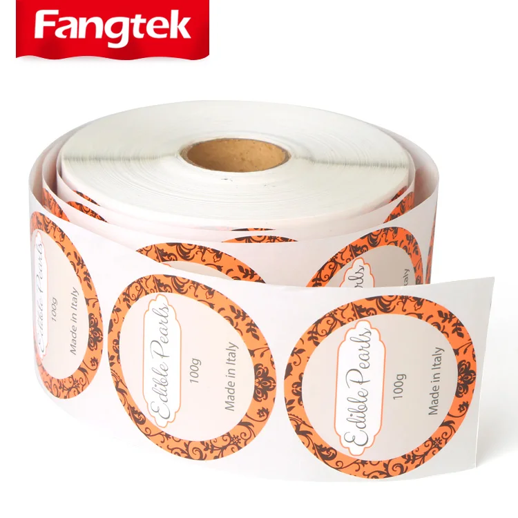 Custom Round Paper Logo Colored Sandwich Circle Seal Label Printing ...