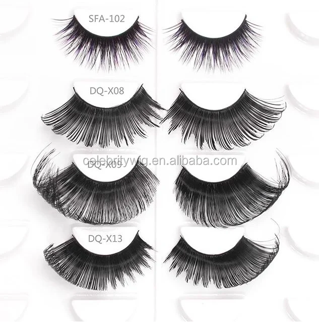 Drag Queen Faux Eyelashes - Cosplay Silk Lashes Makeup