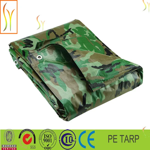Hdpe Woven Camouflage Tarpaulin /military Tarp Plastic Eyelets ...