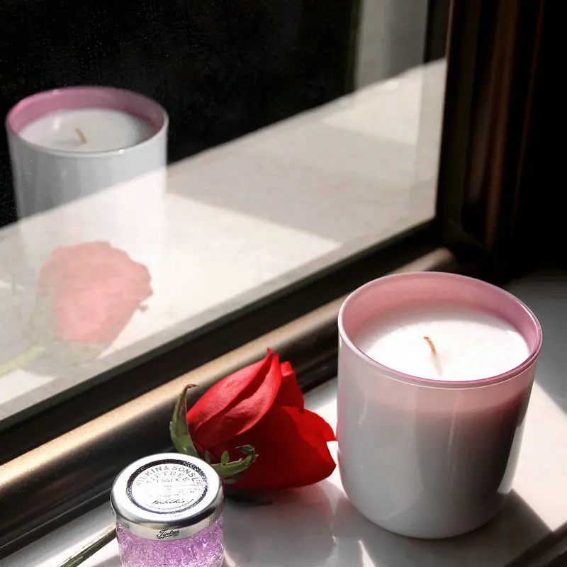 Luxury Rose Gold Ceramic Pink Packaging Boxes Candle - Buy Rose Gold ...