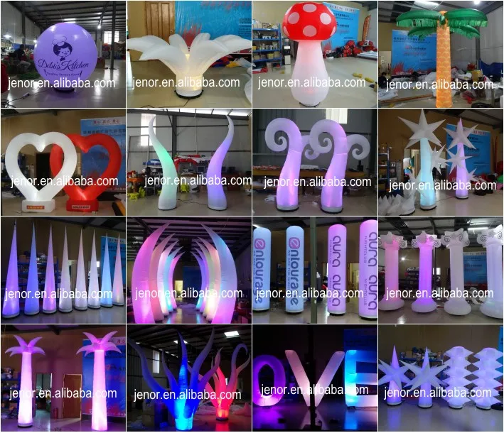 Outdoor Inflatable Advertising Led Lighted Inflatable Column Inflatable ...