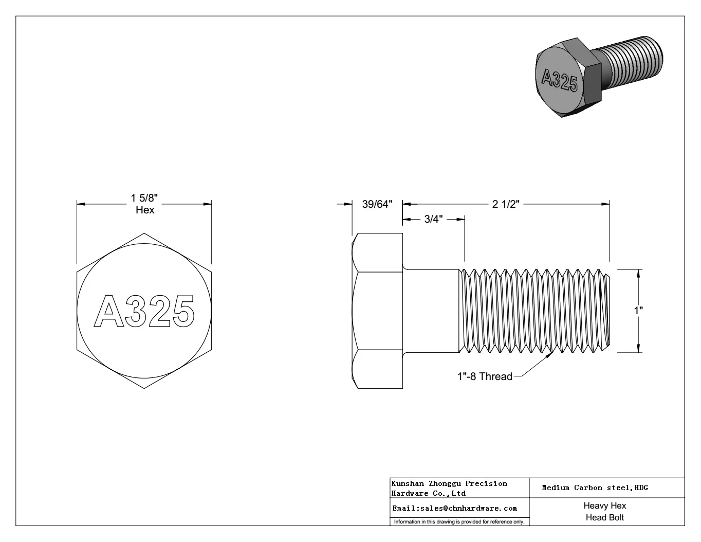 Astm A325 A563 Hdg Hex Strucural Bolts Nuts Hexagon Nut And Bolt Buy