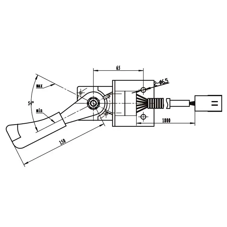 Electronic Hand Throttle Hall Sensor For Agricultural Machinery Parts ...