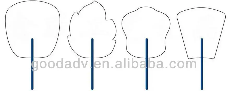 Advertising Plastic Hand Fan Sticks With Logo Printing - Buy Plastic ...