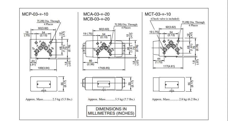 Yuken Mc Mcp-01,Mca-01,Mcb-01,Mct-01,Mcp-03,Mca-03,Mcb-03,Mct-03,Mcp-04 ...