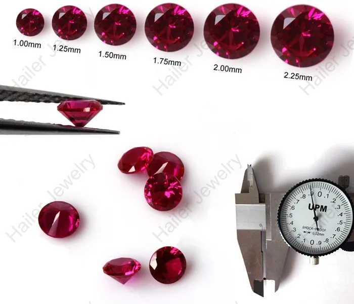 Round Synthetic Wholesale Polished Ruby Stone - Buy Polished Ruby Stone ...