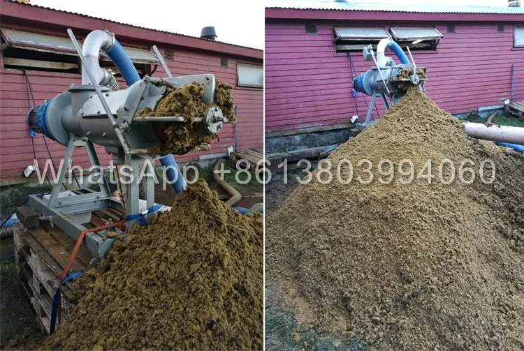 Chicken Manure Extruder Dewatering Sludge Liquid And Solid Separator ...