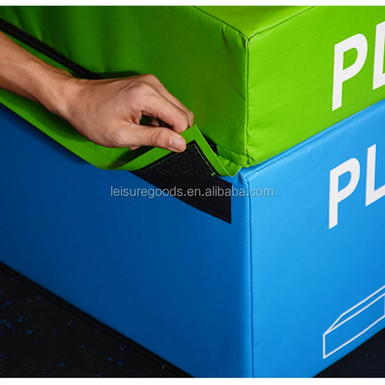 High Density Epe Foam & Pvc Cover Soft Plyometric Box Jump Box/ Plyo ...
