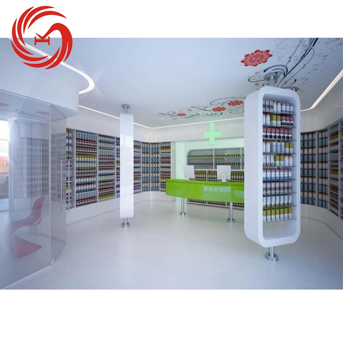 Newest Popular Retail Pharmacy Shop Interior Design Wooden Medicine ...