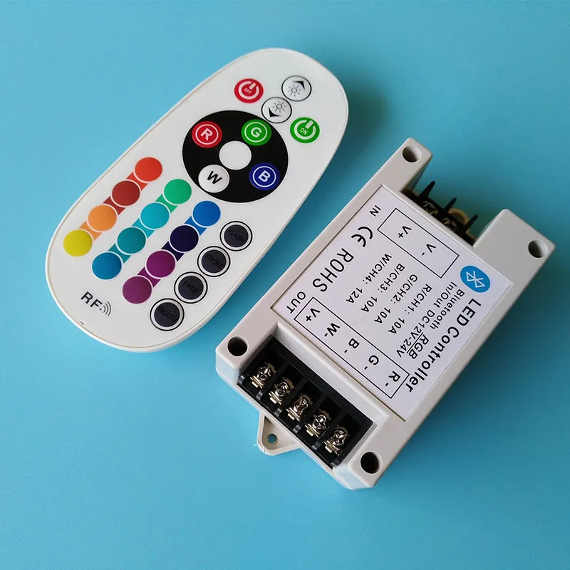 Dc12-24v Rgbw Control 24key Ir Remote Control Bluetooth Led Strip ...