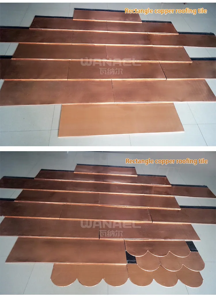 Roofing Materials Wanael Fish Scale Copper Roof Tile,Copper Shingle For ...