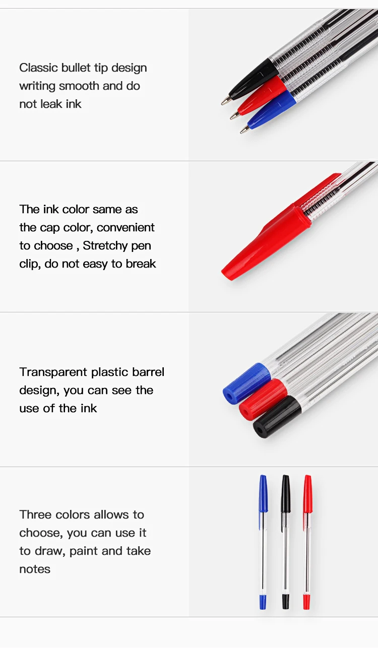 Beifa Pen - Wholesale Plastic Ballpoint Pen with 0.7 Mm Writing Width