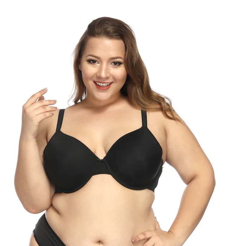 Women Plus Size Breathable Large Breast Thin Cup Non Padded Big Size