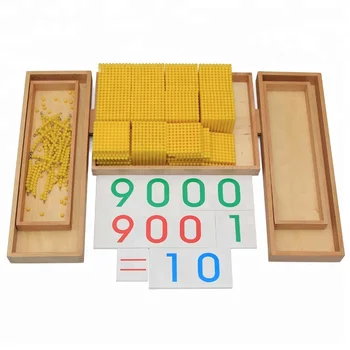 Montessori Math Materials Bead Bars For Ten Board With Box For Early ...