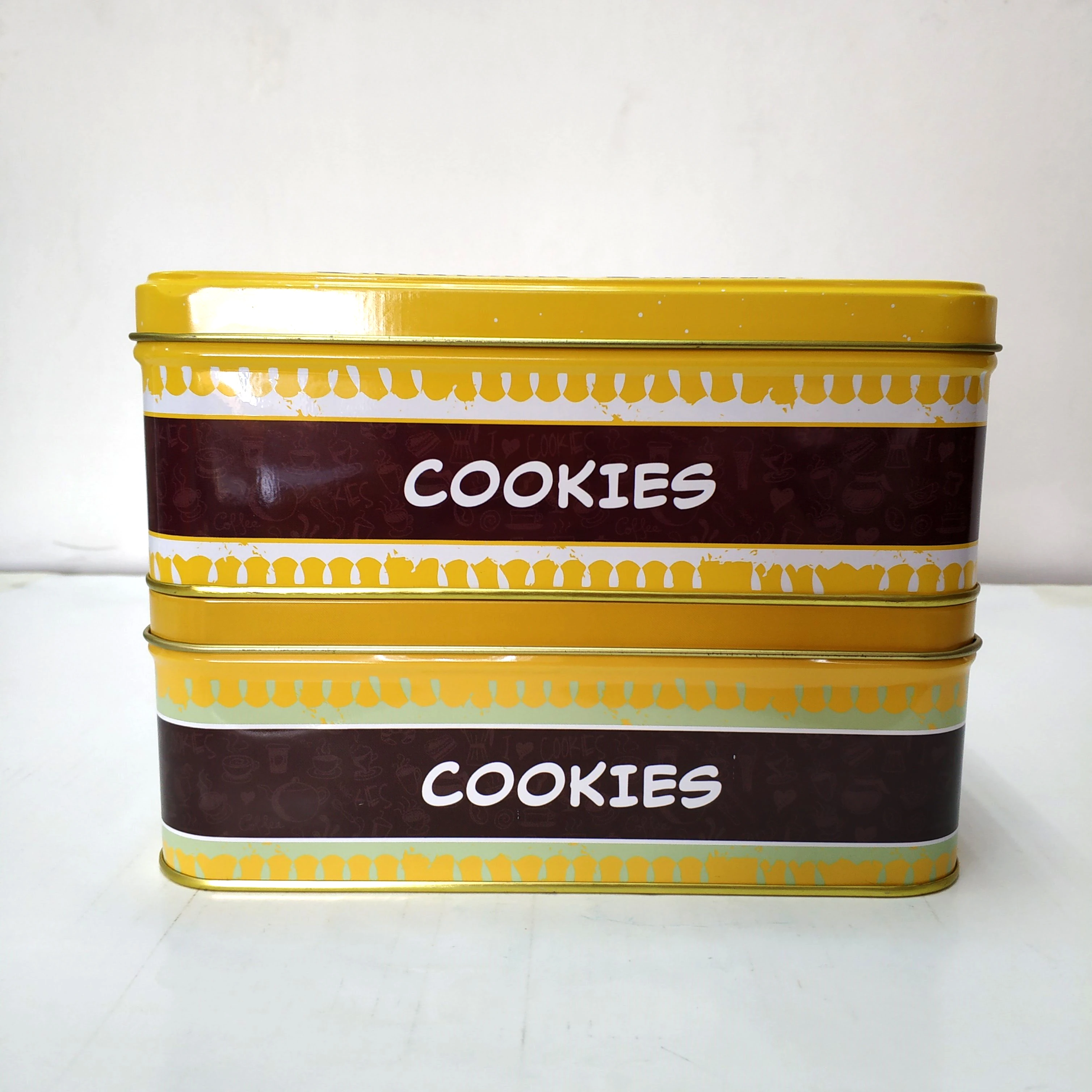 Stackable Cookie Tin Box - Custom Food Grade Biscuit Can