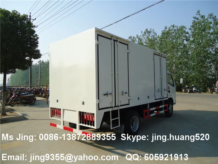 Dfac 3-5 T Small Steel Van Truck,Van Box Truck With 4 Side Doors - Buy ...