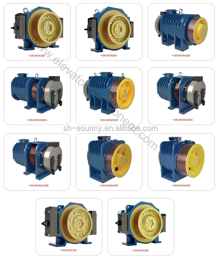 Elevator Machine,Geared Traction Machine For Geared Traction Elevators ...