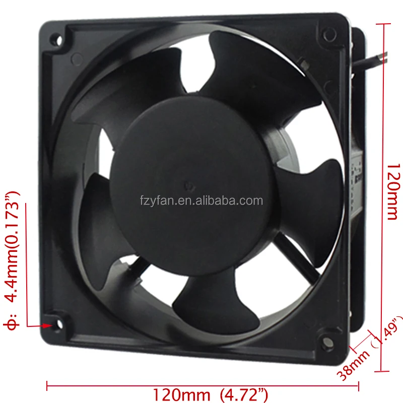 High CFM Metal 12038 AC Fan - 110v 220v Electric Solution