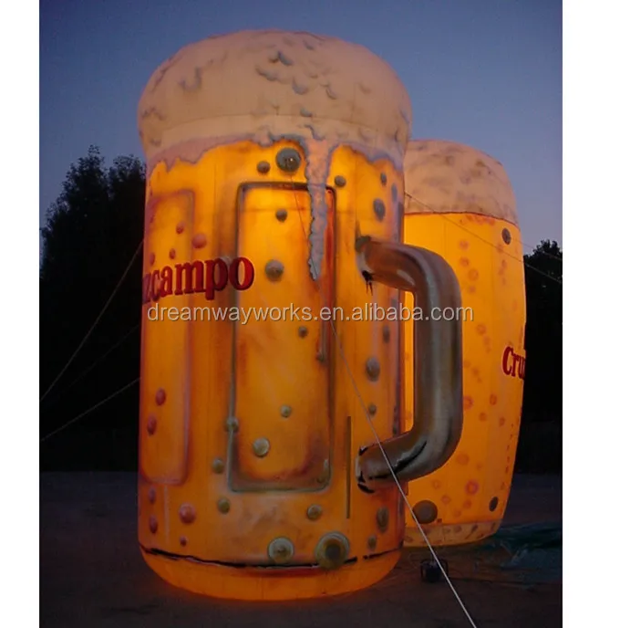 Giant Inflatable Wine Glass & Beer Mug for Advertising - Custom Logo ...