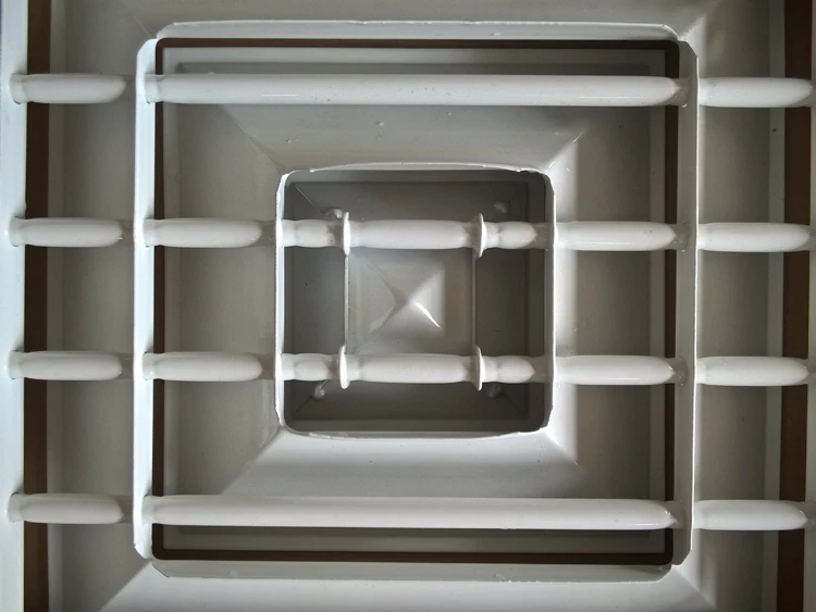 Hvac System Ceiling Square Supply Air Diffuser As Thermostat Carrier ...