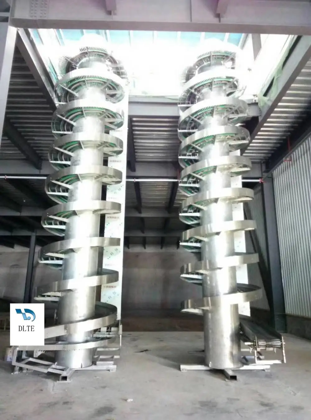 DLTE Sprial Helical Conveyor Cooling Tower With Famous Motor VFD ...