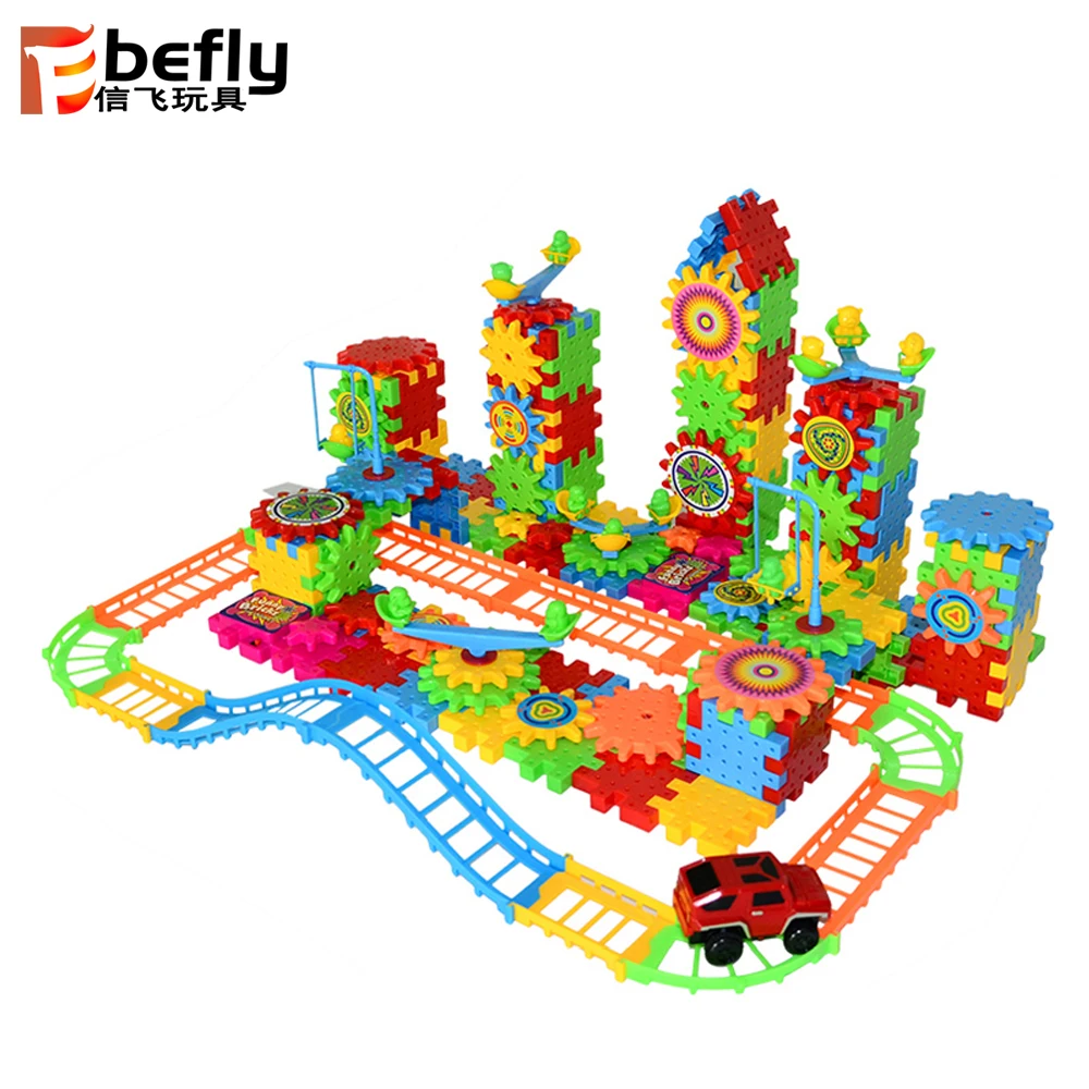 DIY Plastic Gears Building Blocks - Funny Bricks Toy Set