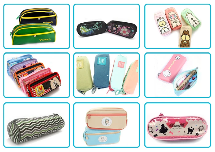 Custom School Canvas Pencil Case With Big Zipper For Students - Buy ...