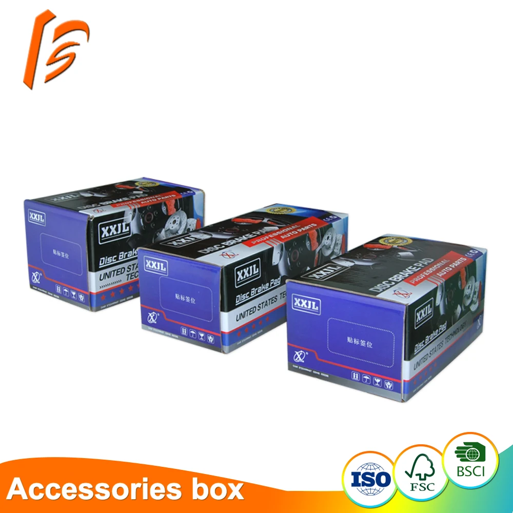 Custom Design Corrugated Paper Packaging Brake Pads Box For Auto Parts ...