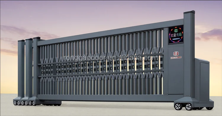 Suspended Aluminum Sliding Gate For Housing - Buy Cantilever Sliding ...