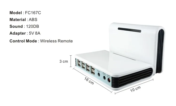 8 USB HUB Anti Theft Device - Secure Your Mobile & Laptop