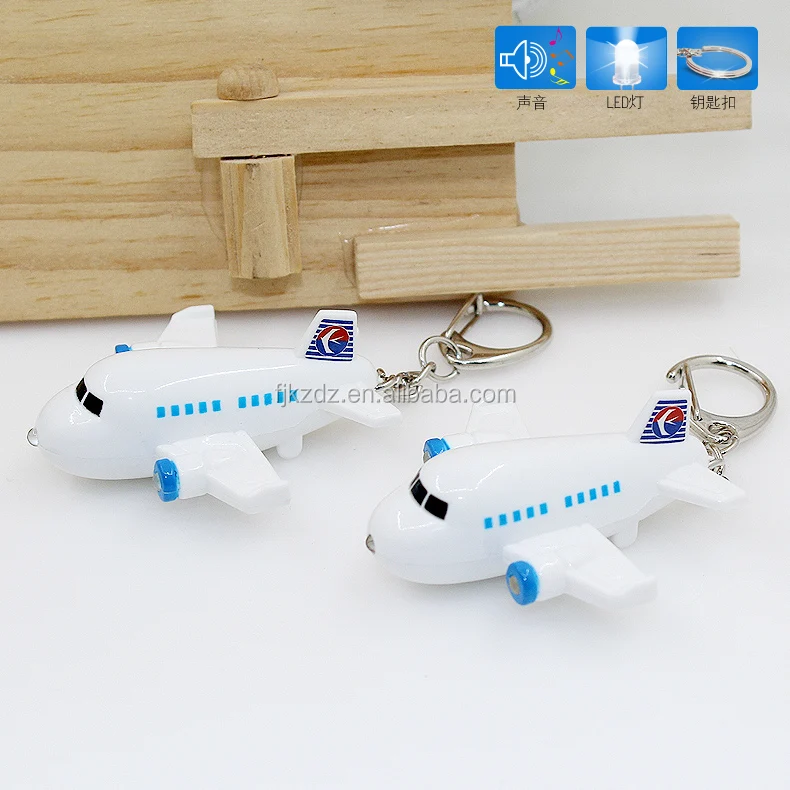 Custom Logo Led Sound Airplane Key Chain For Promotion - Buy Custom ...